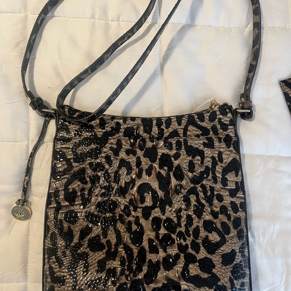 Brahmin | Bags | Like New Snow Leopard Katie Crossbody Purse With ...